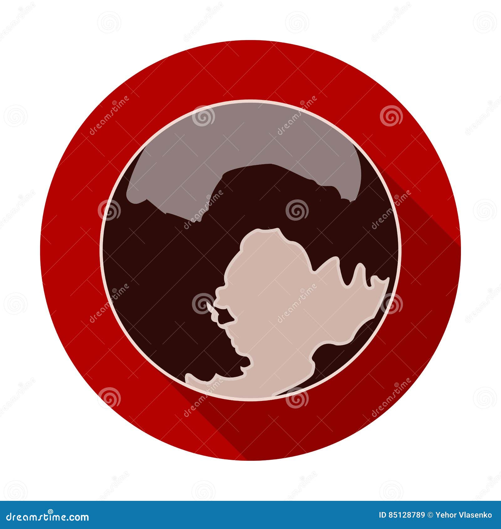 Pluto Icon in Flat Style Isolated on White Background. Planets Symbol ...