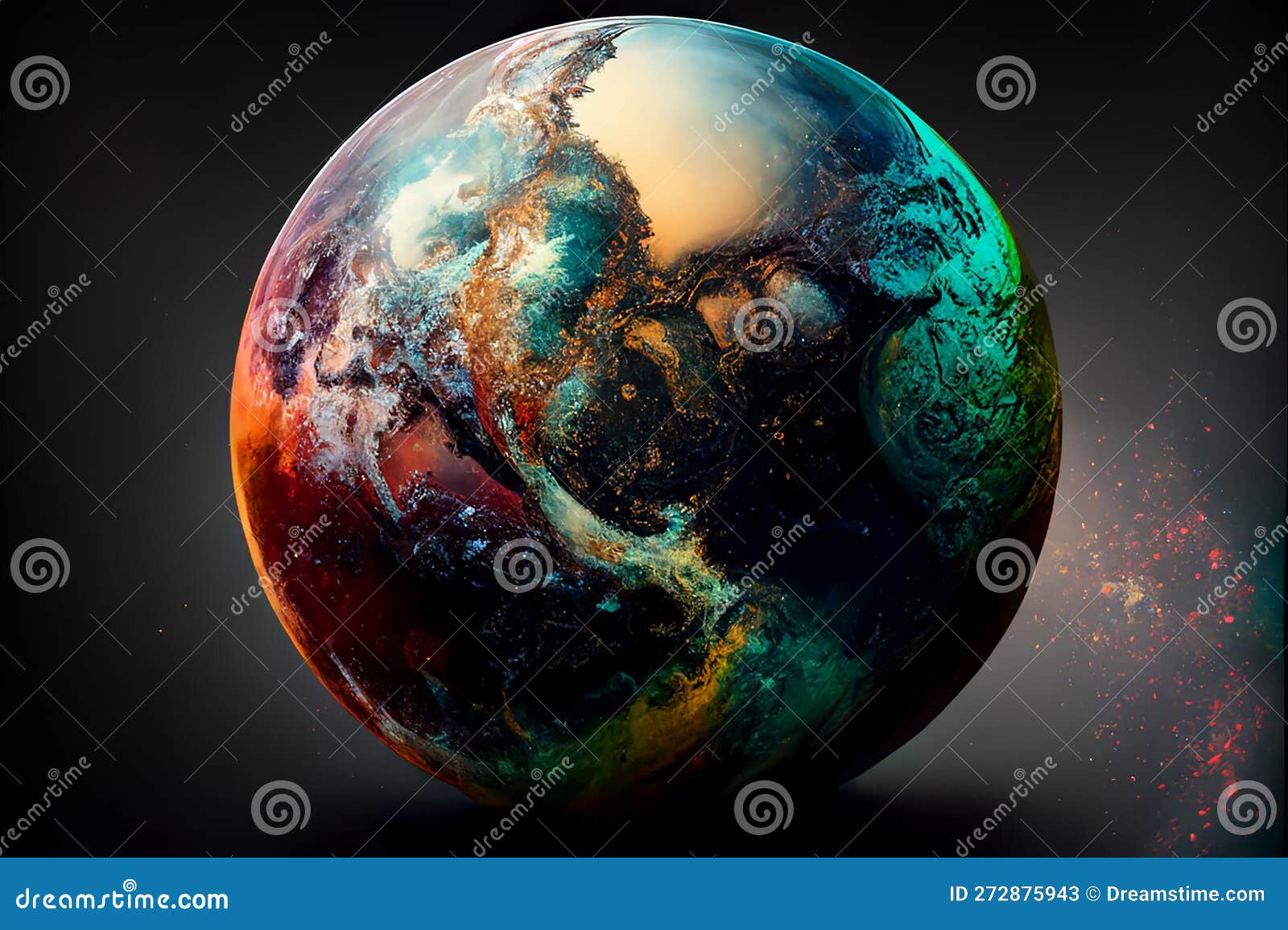 Pluto, Rotation, Planet, Solar System, Space, 3d Rendering Royalty-Free ...