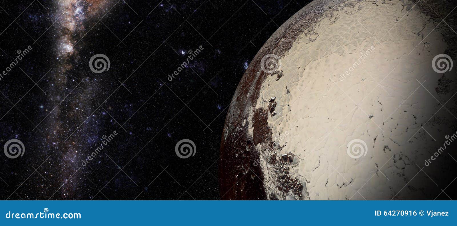 The Pluto shot from space stock illustration. Illustration of fantasy ...