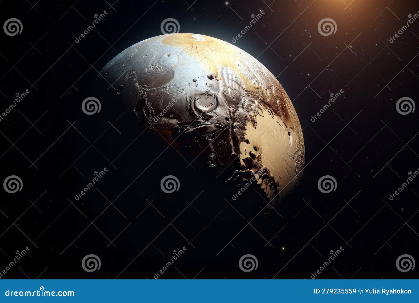 Pluton Planet Universum Stock Illustration | CartoonDealer.com #279866911