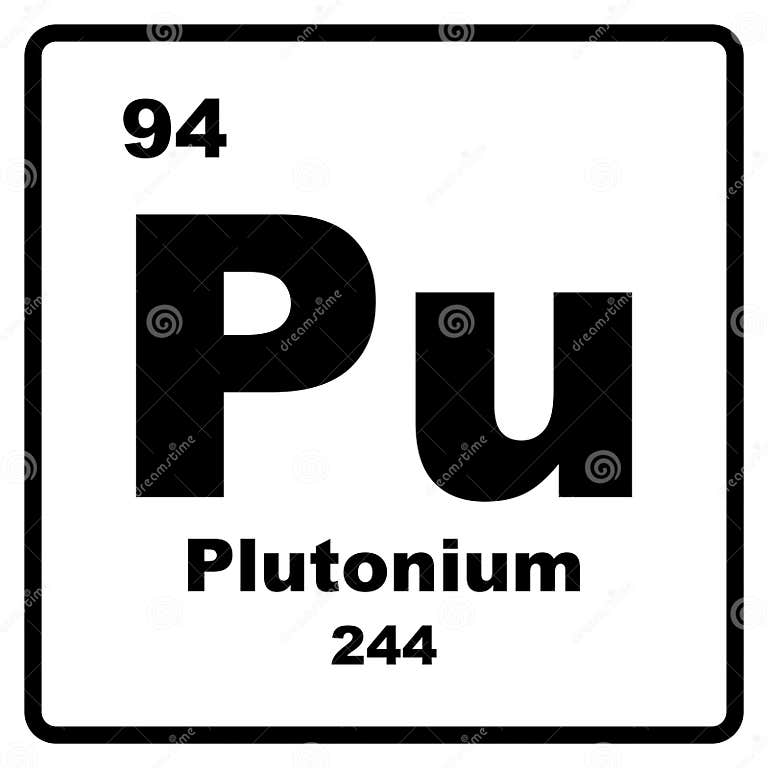 Plutonium element icon stock vector. Illustration of graphic - 287939919
