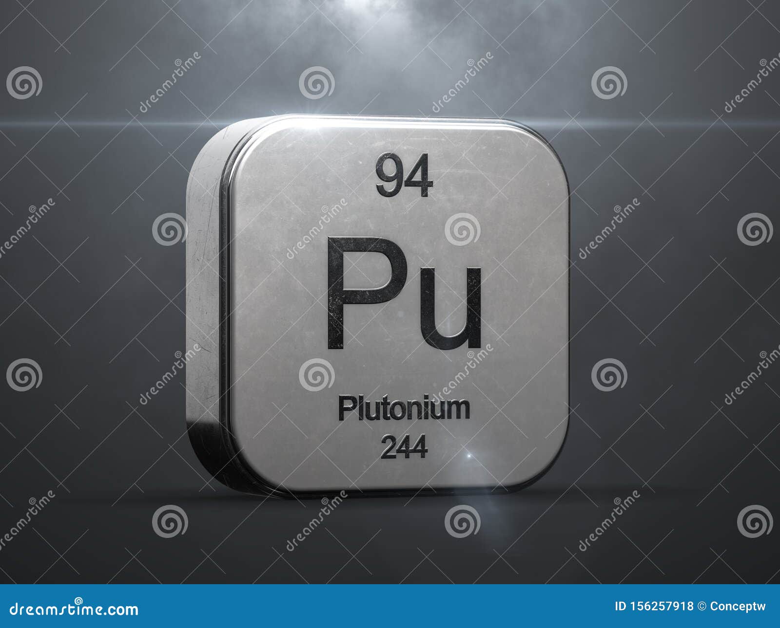 Plutonium Element from the Periodic Table Stock Illustration ...