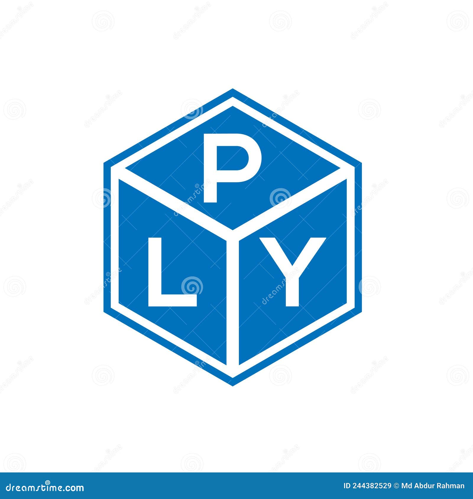 PLY Letter Logo Design on Black Background. PLY Creative Initials ...