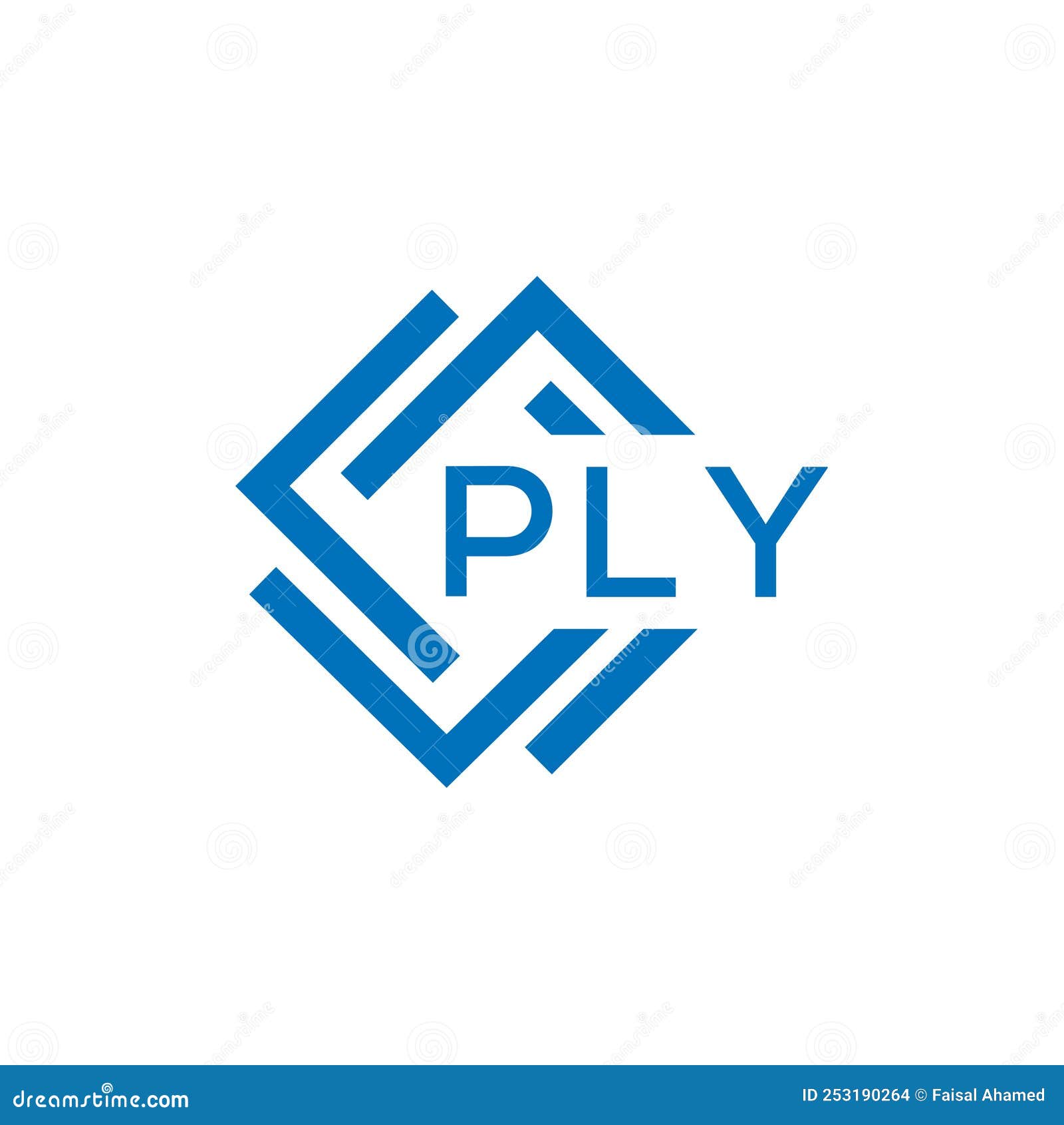 PLY Letter Logo Design on White Background. PLY Creative Circle Letter ...