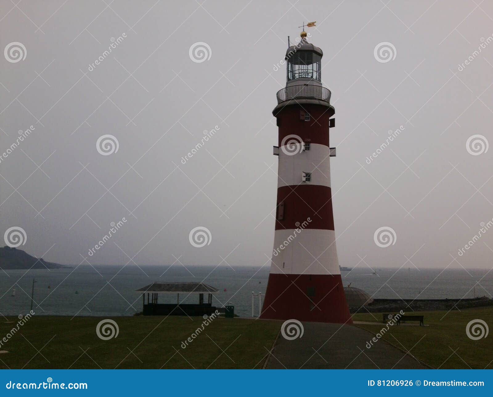 Plymouth stock photo. Image of lighthouse, plymouth, landscape - 81206926