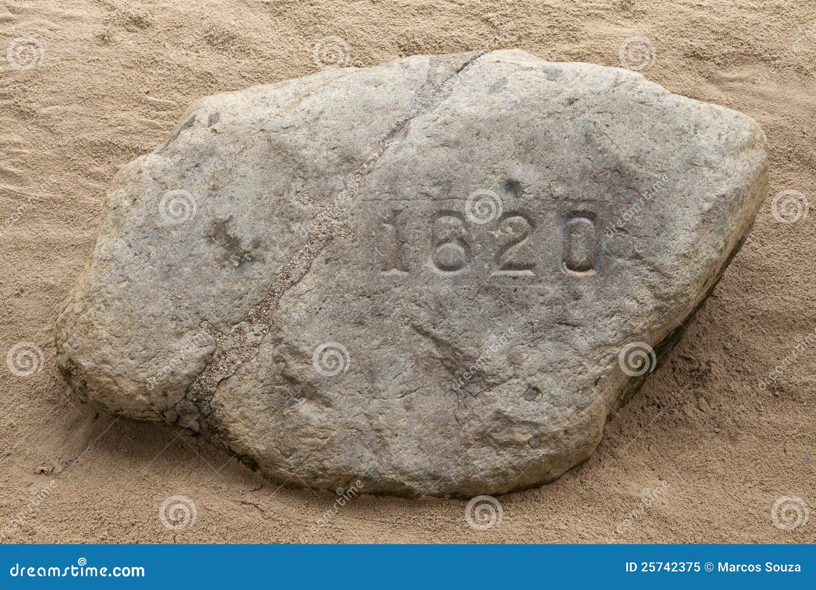 Plymouth Rock stock image. Image of landing, pilgrim - 25742375
