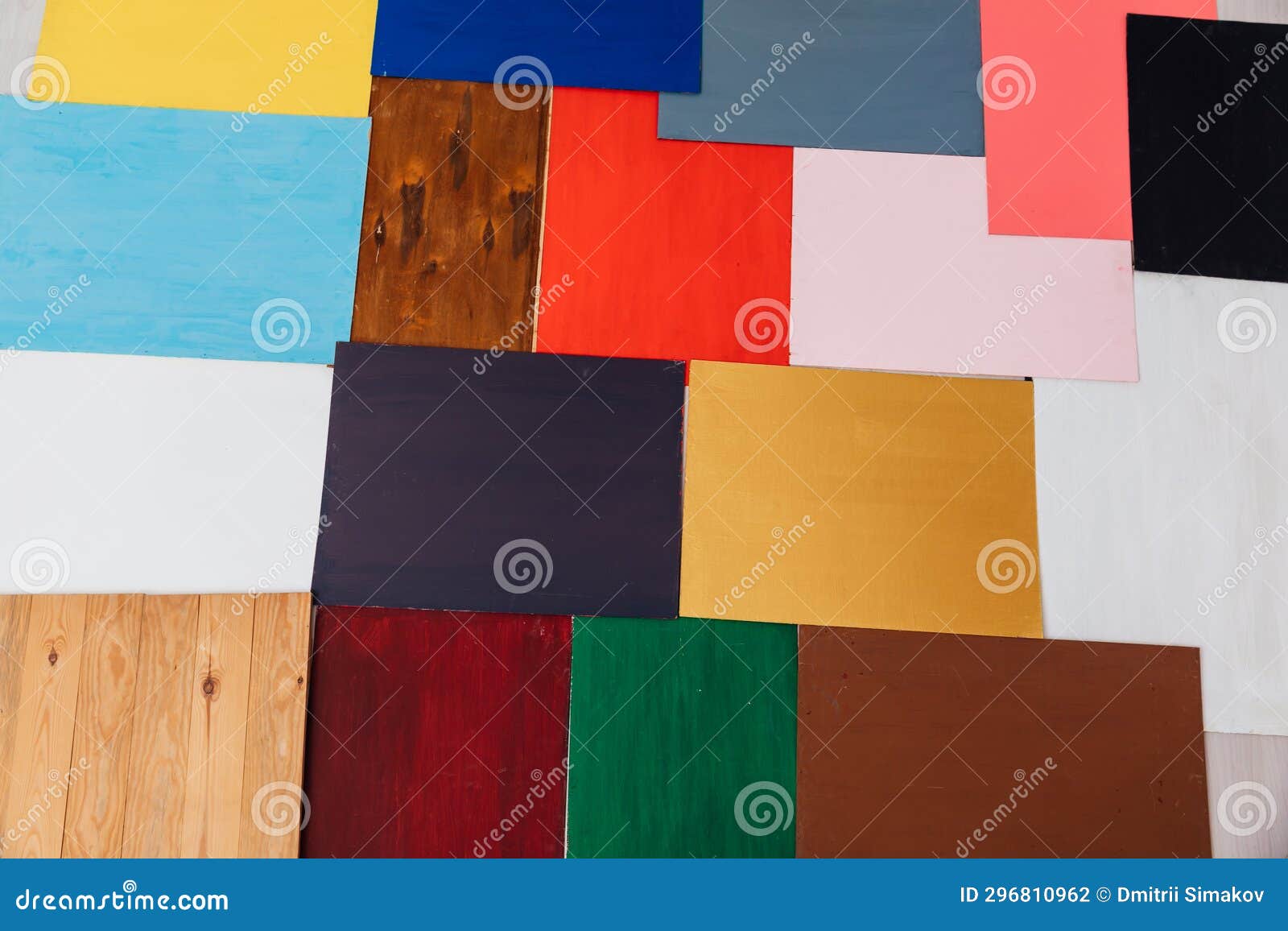 Plywood of Different Colors As a Background Stock Photo - Image of ...