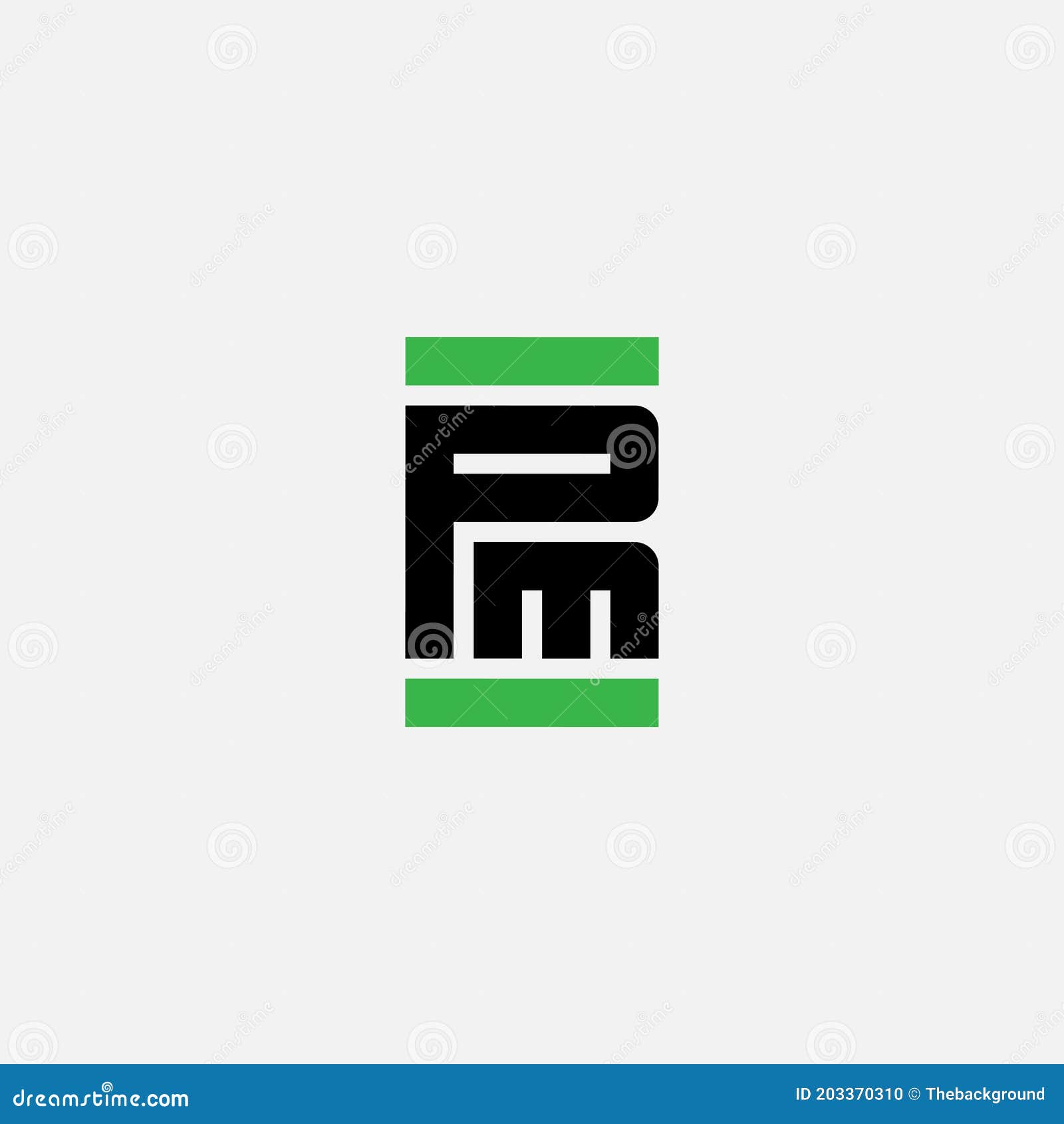 PM - Design Element or Icon. Logo with Letters P and M. Logotype ...