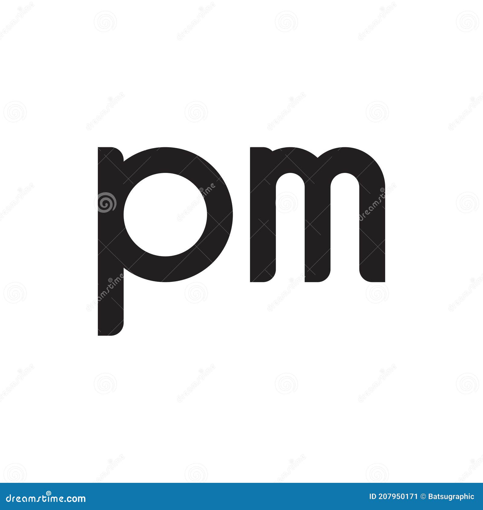 Pm Initial Letter Vector Logo Icon Stock Vector - Illustration of mark ...