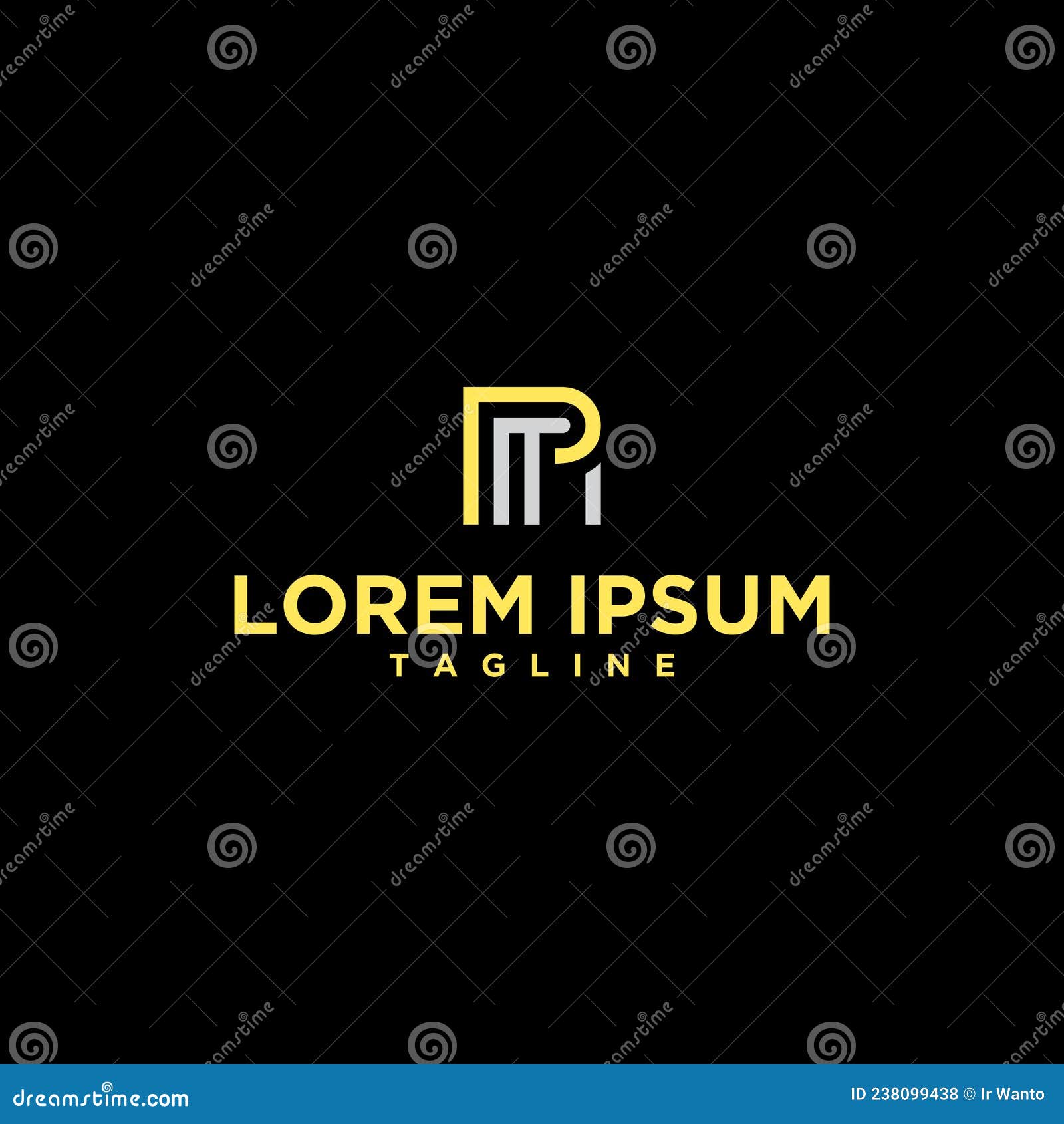 Pm Monogram Logo Design Inspiration Stock Vector - Illustration of logo ...