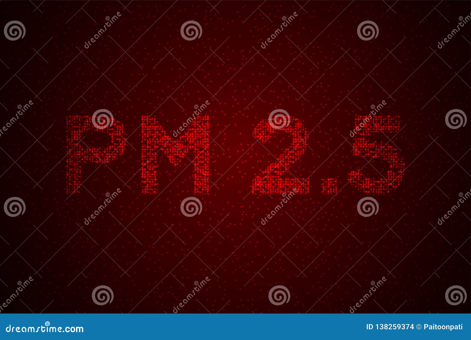 PM 2.5 Text Abstract Geometric Circle Dot Pixel Pattern, Pollution ...