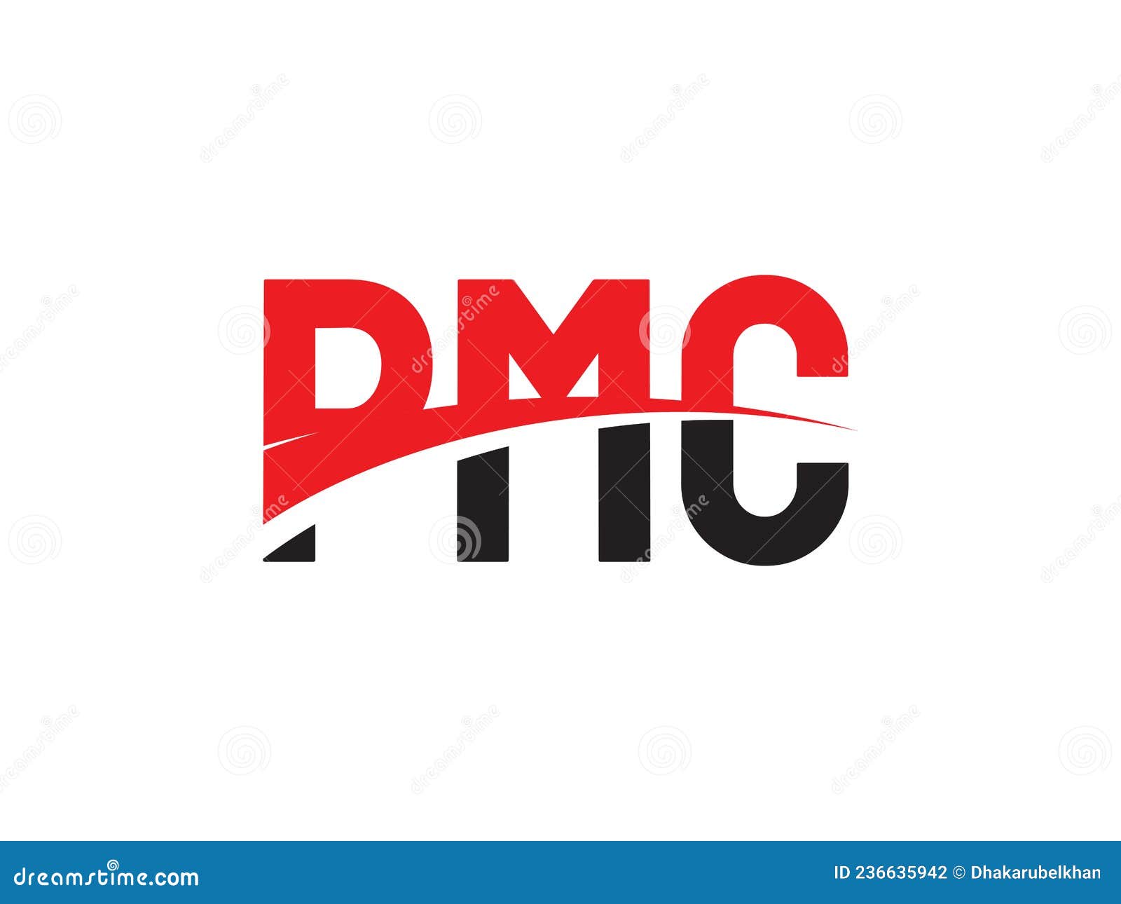 PMC Letter Initial Logo Design Vector Illustration Stock Vector ...