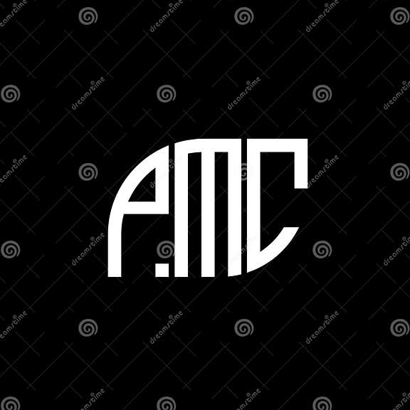 PMC Letter Logo Design on Black Background.PMC Creative Initials Letter ...