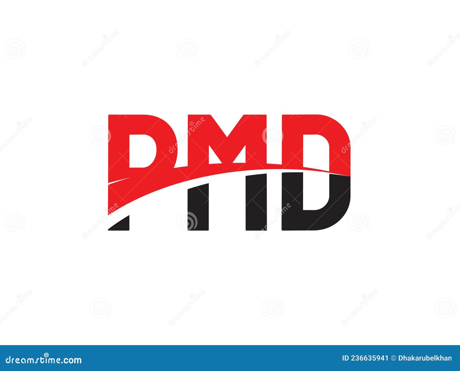 PMD Letter Initial Logo Design Vector Illustration Stock Vector ...