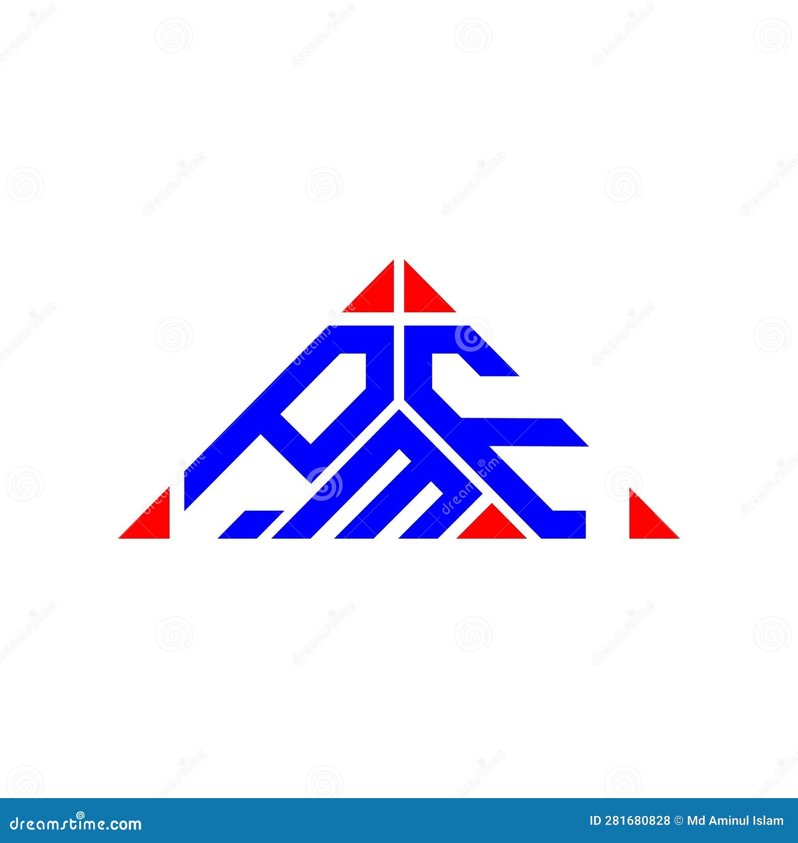 PMF Letter Logo Creative Design with Vector Graphic, PMF Stock Vector ...