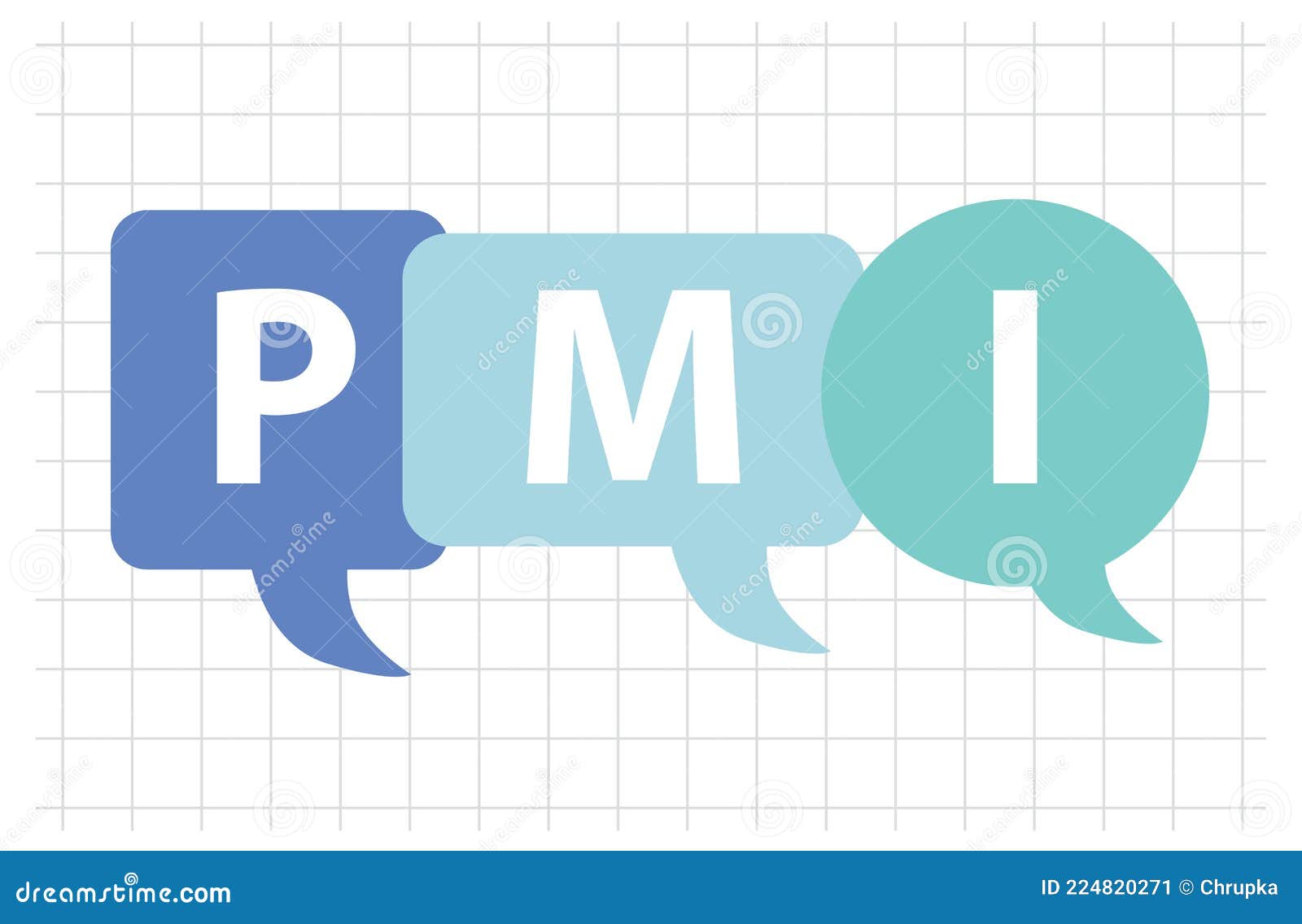 PMI Acronym Purchasing Managers` Index Written in Speech Bubbles Stock ...