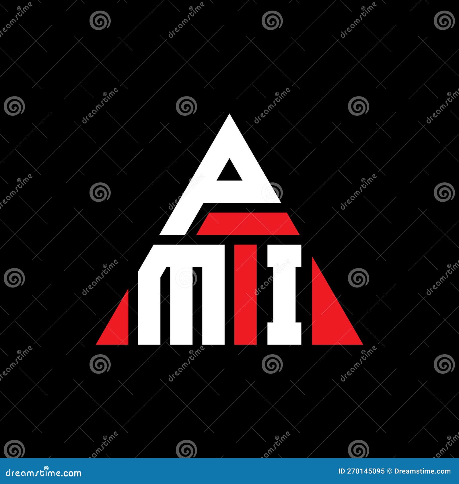 PMI Triangle Letter Logo Design with Triangle Shape. PMI Triangle Logo ...