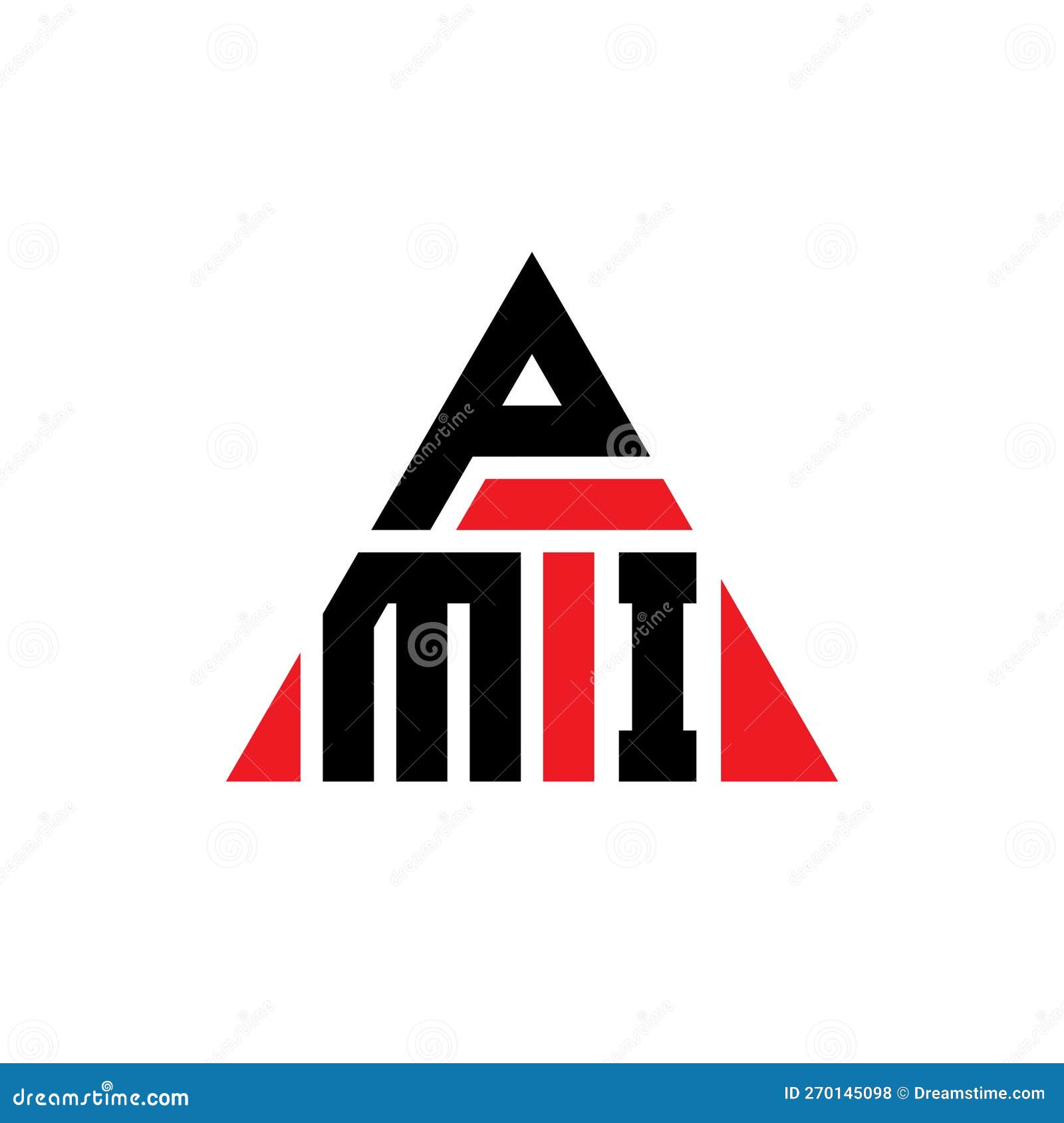 PMI Triangle Letter Logo Design with Triangle Shape. PMI Triangle Logo ...