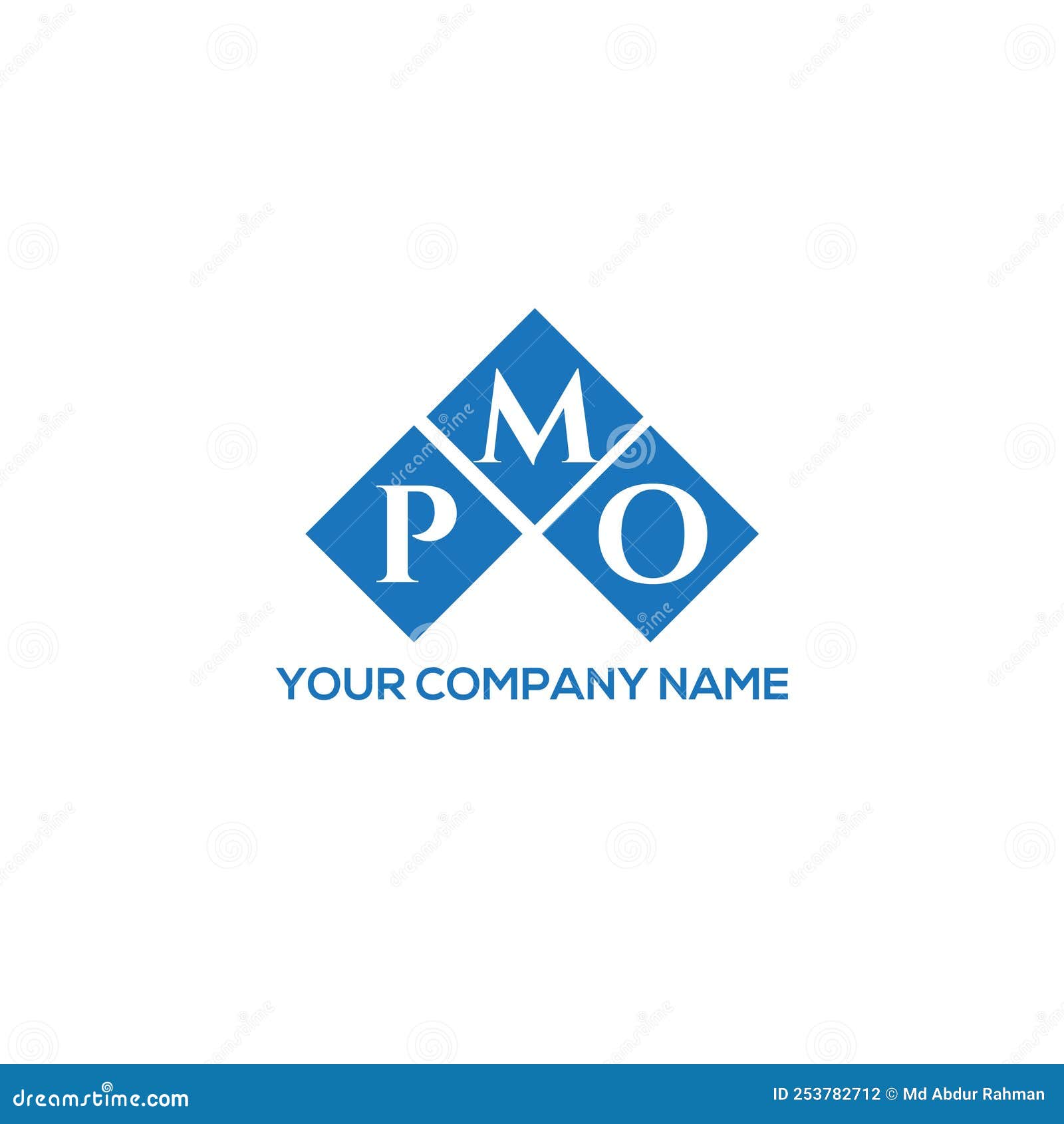PMO Letter Logo Design on WHITE Background. PMO Creative Initials ...