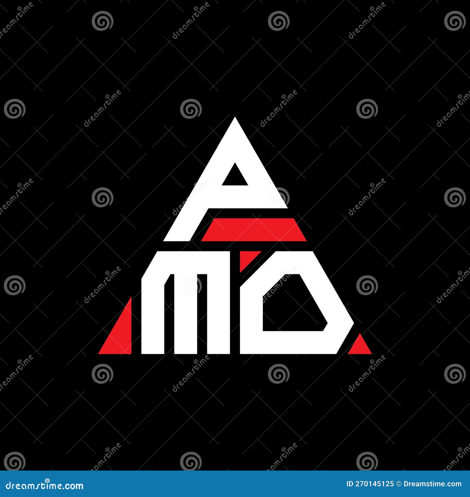 PMO Triangle Letter Logo Design with Triangle Shape. PMO Triangle Logo ...