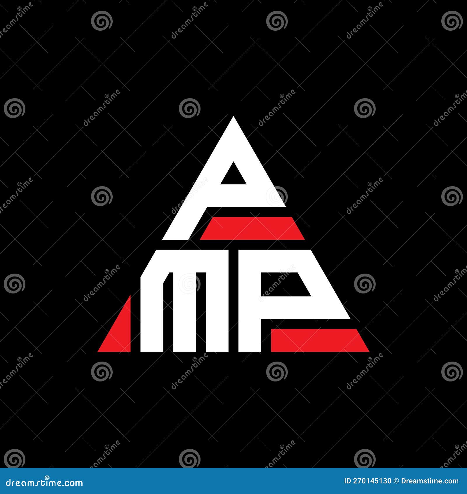 PMP Triangle Letter Logo Design with Triangle Shape. PMP Triangle Logo ...