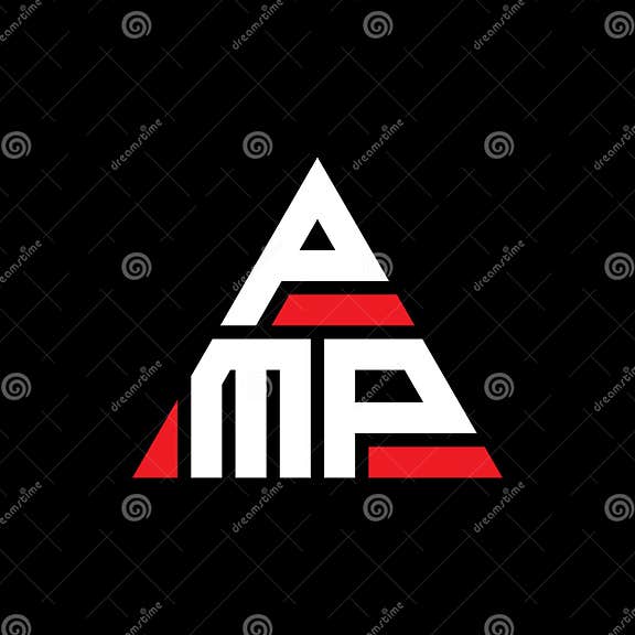 PMP Triangle Letter Logo Design with Triangle Shape. PMP Triangle Logo ...