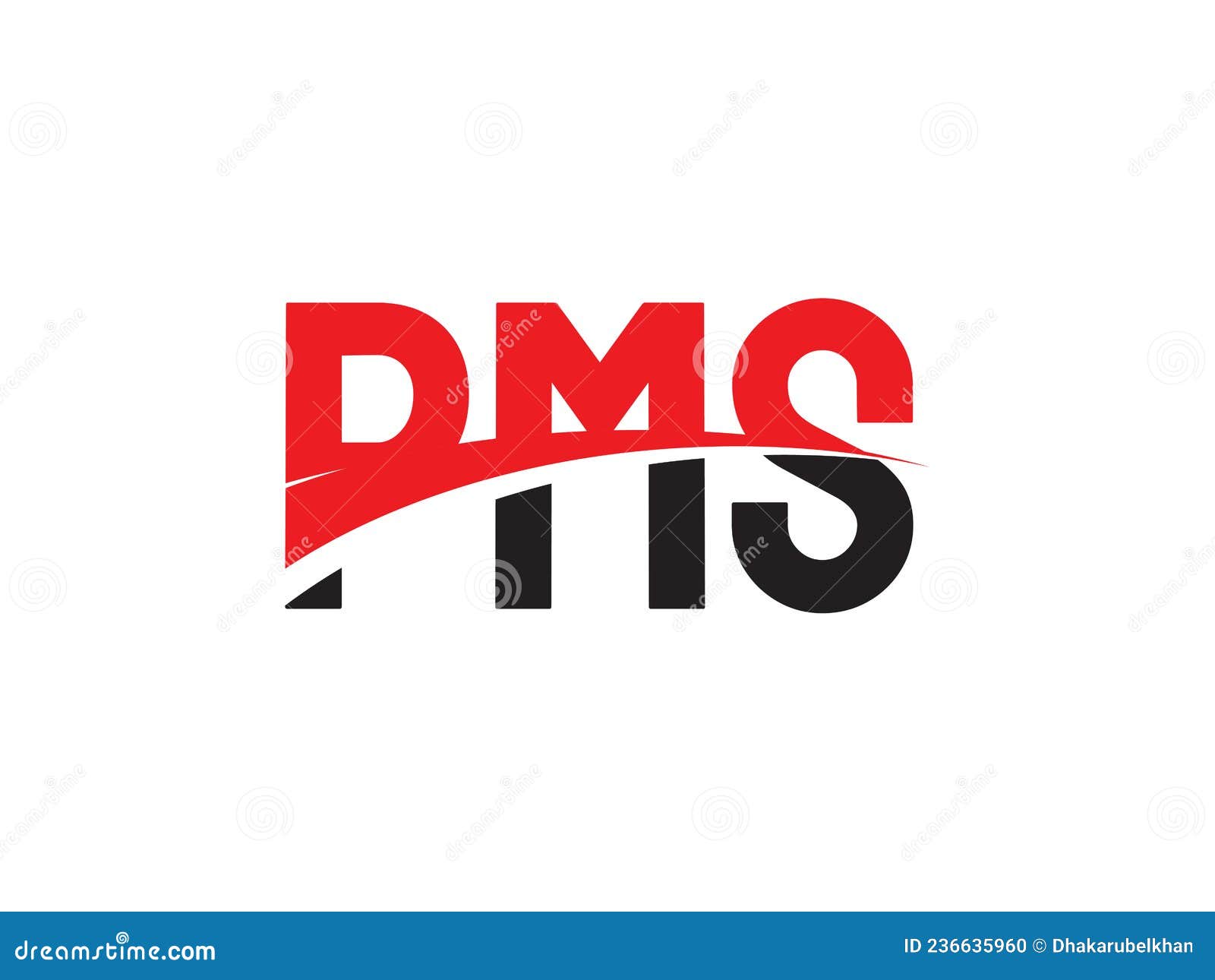 PMS Letter Initial Logo Design Vector Illustration Stock Vector ...