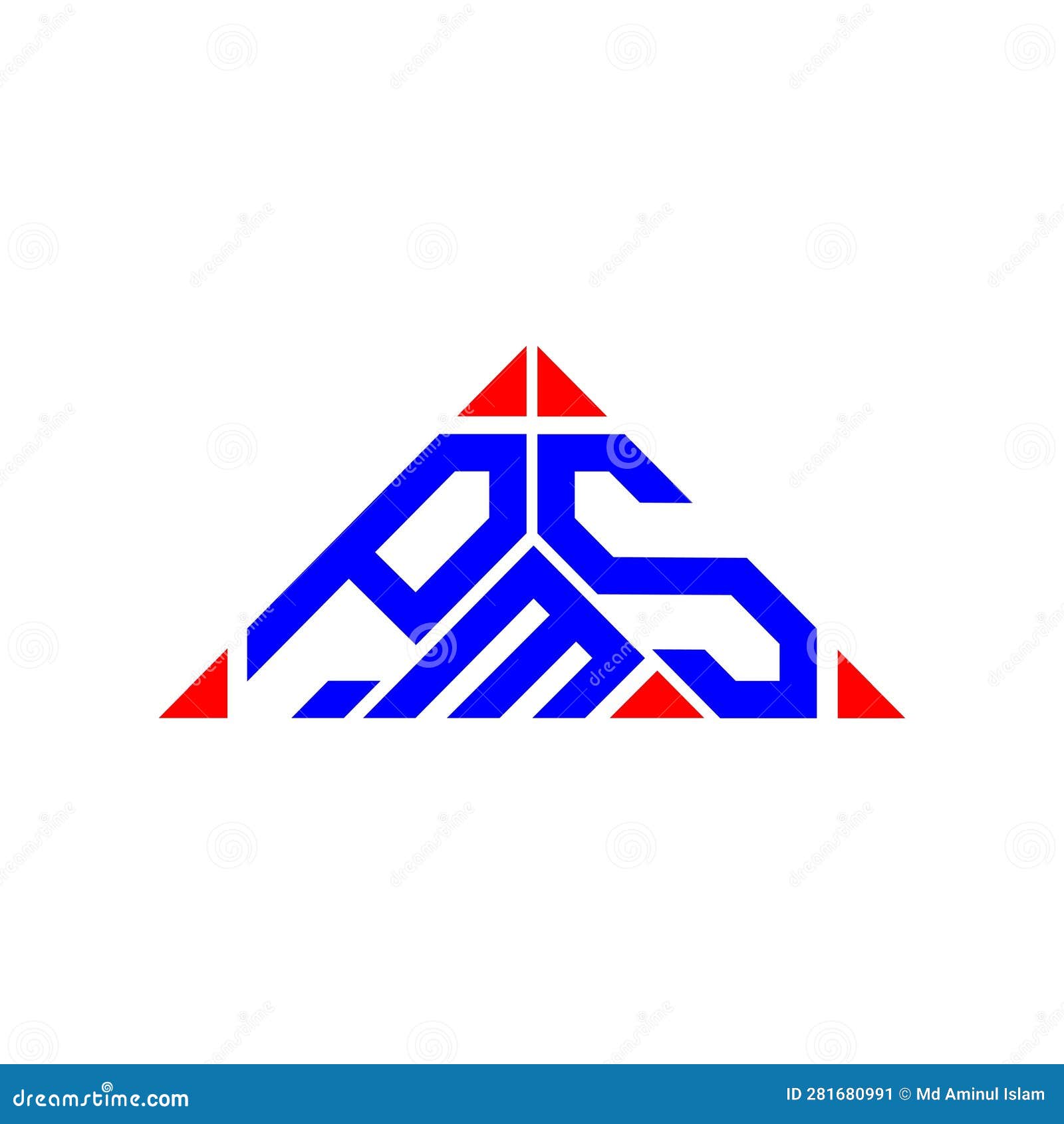 PMS Letter Logo Creative Design with Vector Graphic, PMS Stock Vector ...