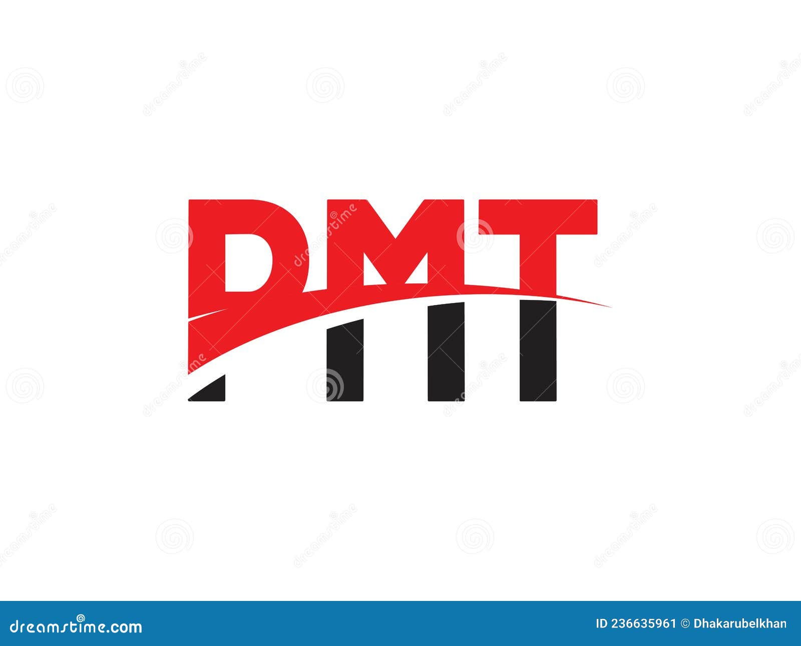 PMT Letter Initial Logo Design Vector Illustration Stock Vector ...