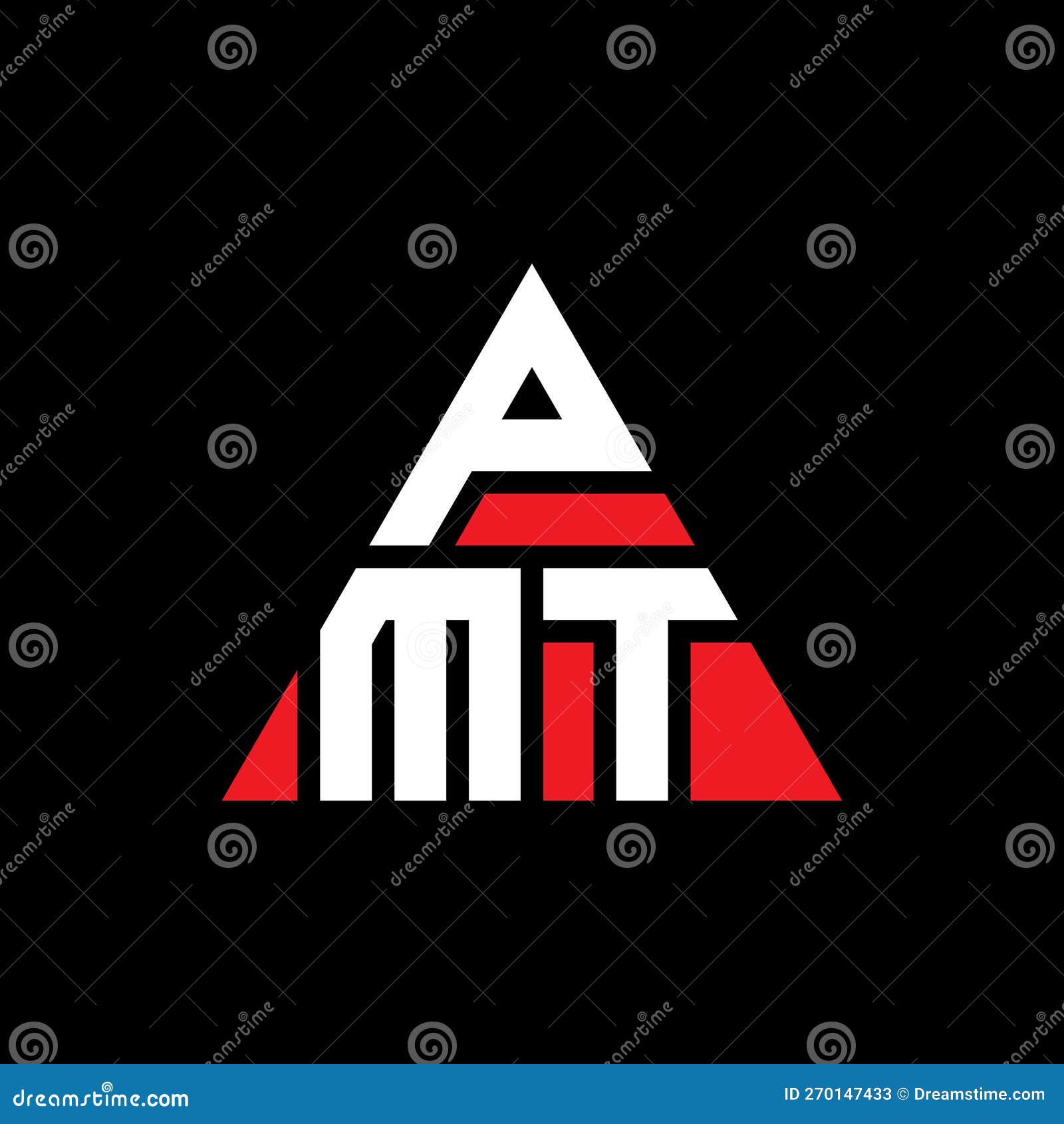 PMT Triangle Letter Logo Design with Triangle Shape. PMT Triangle Logo ...