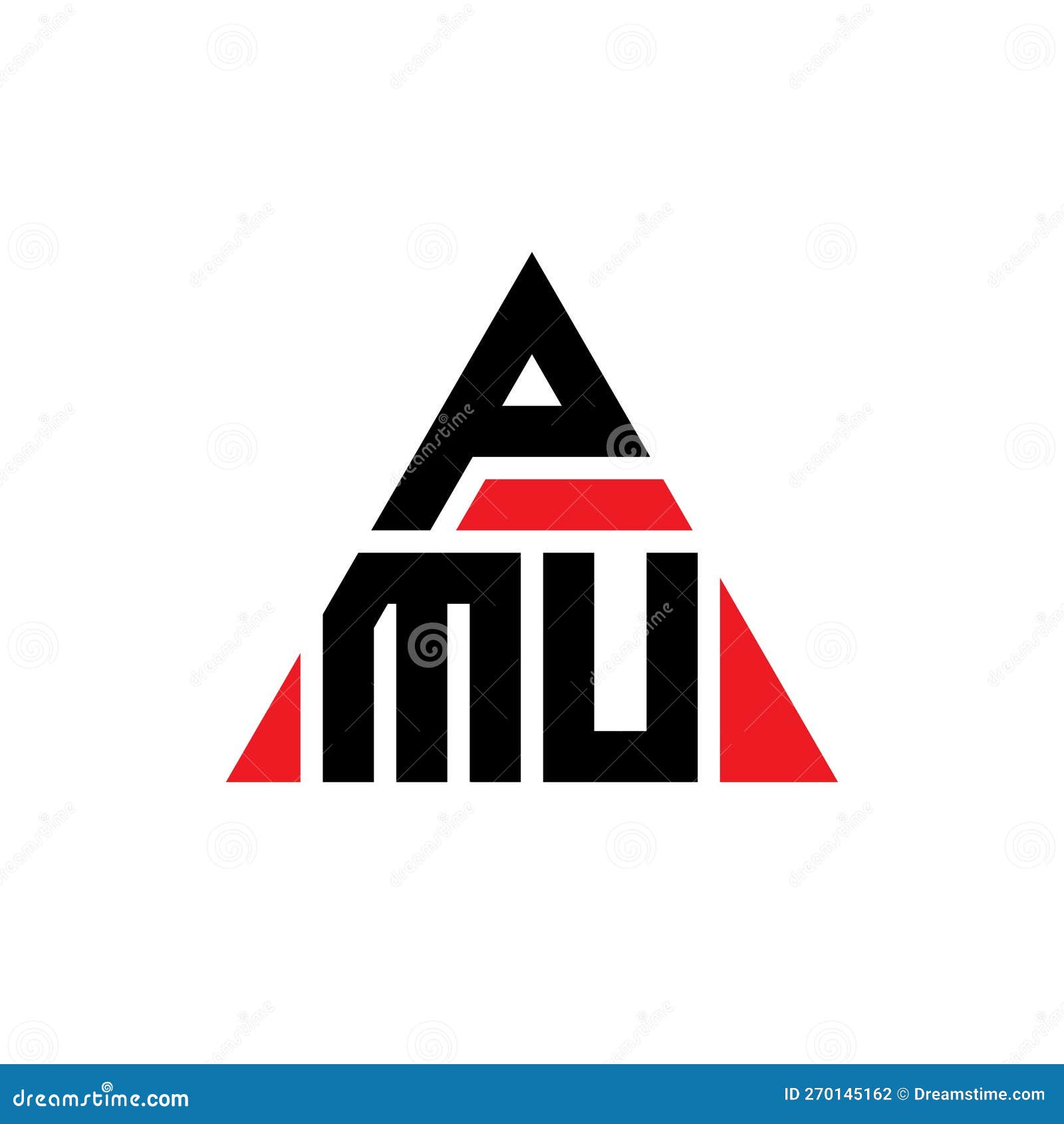 PMU Triangle Letter Logo Design with Triangle Shape. PMU Triangle Logo ...