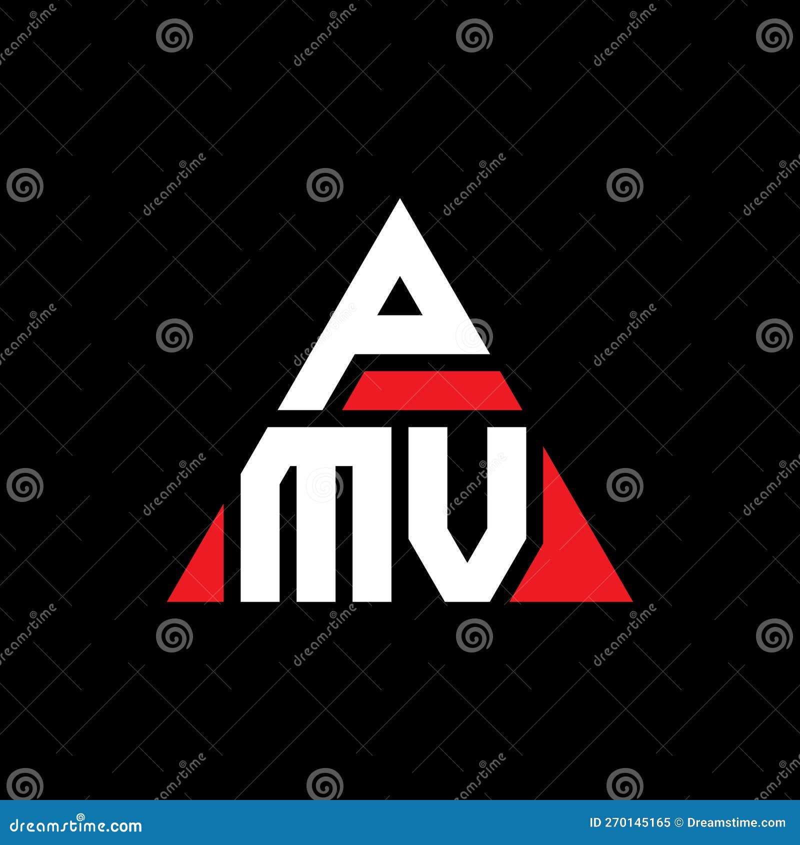 PMV Triangle Letter Logo Design with Triangle Shape. PMV Triangle Logo ...