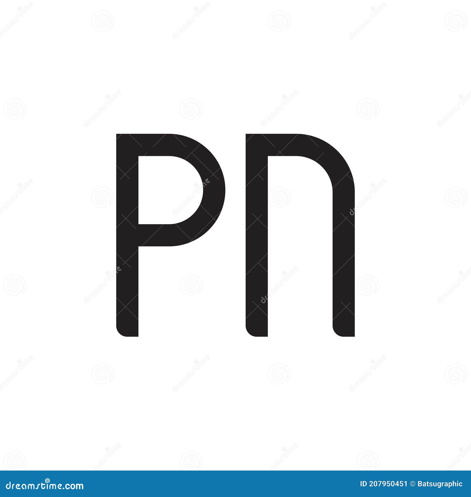 Pn Initial Letter Vector Logo Icon Stock Vector - Illustration of ...