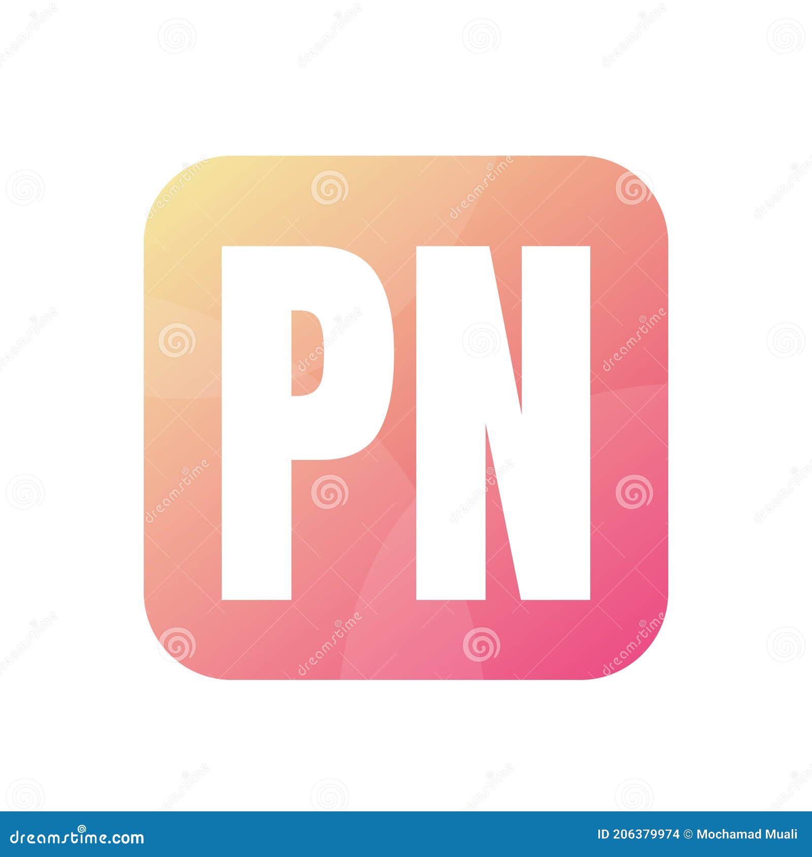 PN Letter Logo Design with Simple Style Stock Vector - Illustration of ...