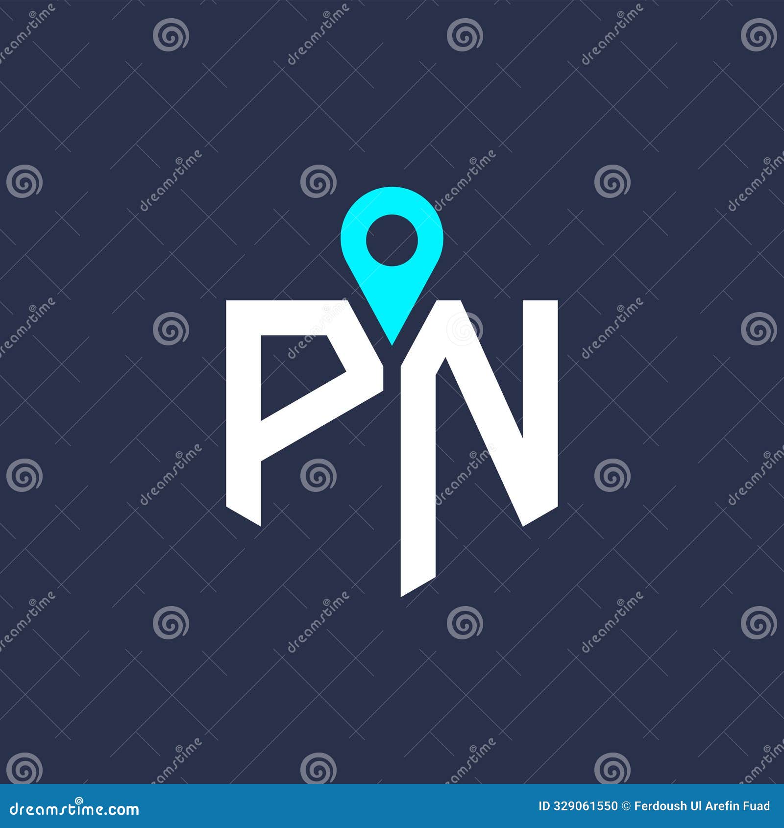 PN Location Logo Design for Recruitment and Navigation - Letter PN Logo ...