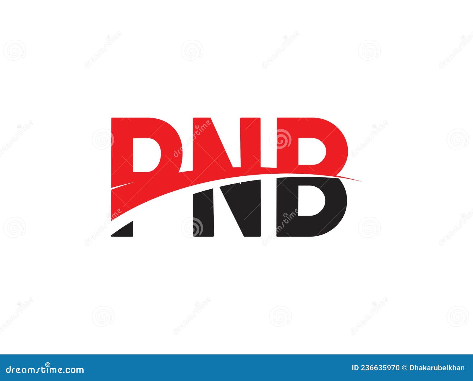 PNB Letter Initial Logo Design Vector Illustration Stock Vector ...