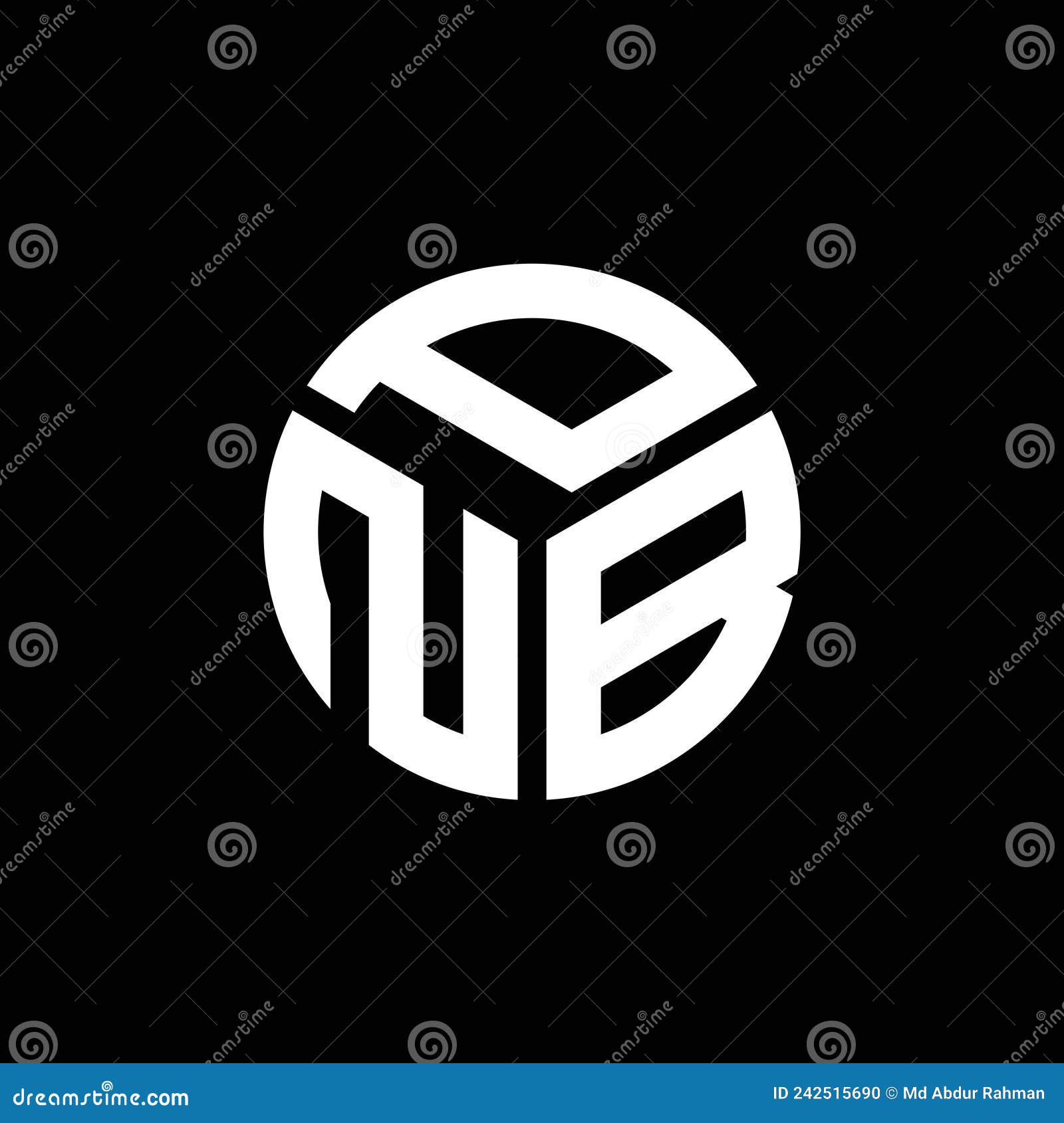 PNB Letter Logo Design on Black Background. PNB Creative Initials ...