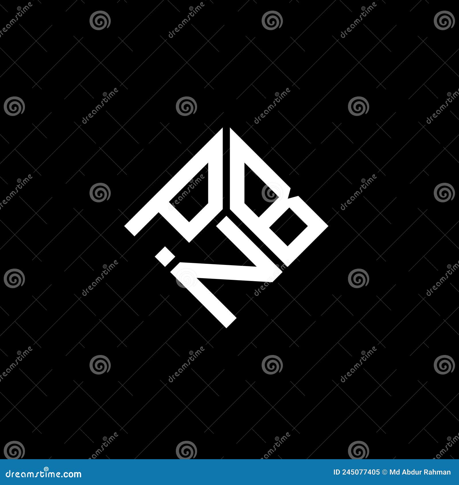 PNB Letter Logo Design on Black Background. PNB Creative Initials ...