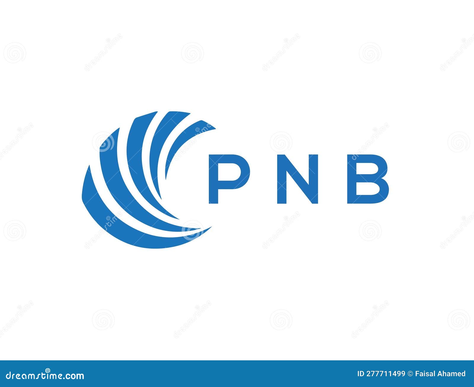 PNb Letter Logo Design on White Background. PNb Creative Circle Letter ...