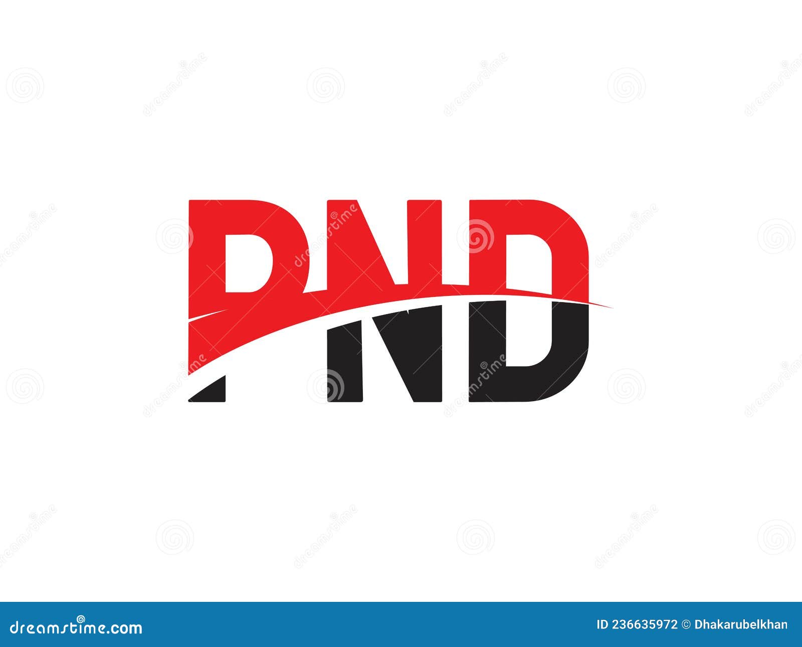 PND Letter Initial Logo Design Vector Illustration Stock Vector ...