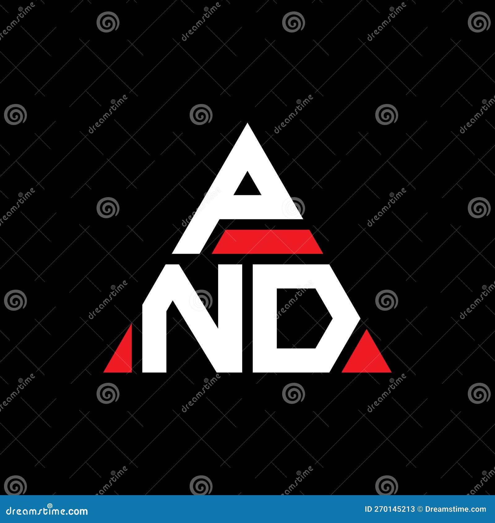 PND Triangle Letter Logo Design with Triangle Shape. PND Triangle Logo ...
