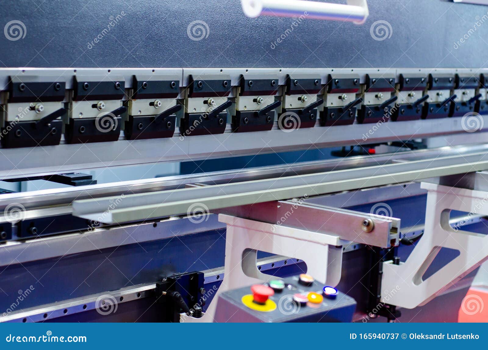 Pneumatic Bending Machine at the Factory Stock Image - Image of ...