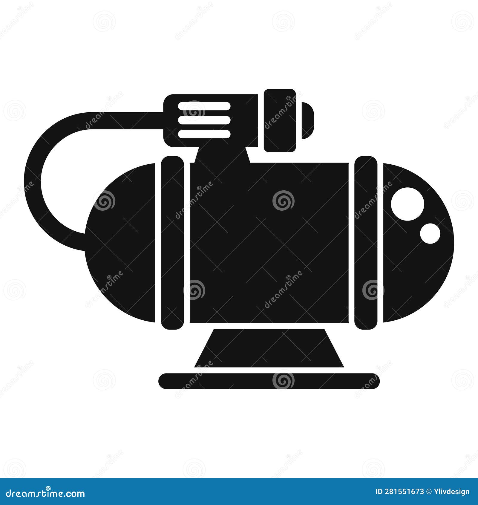 Pneumatic Compressor Icon Simple Vector. Pressure Tank Stock Vector ...