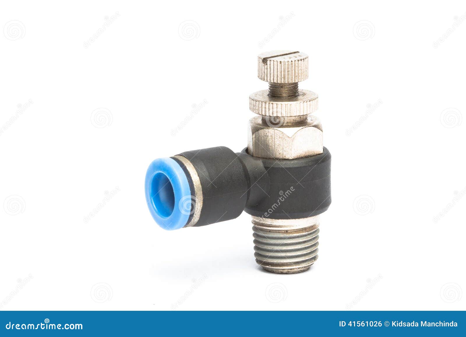 Pneumatic control valve stock photo. Image of connection - 41561026