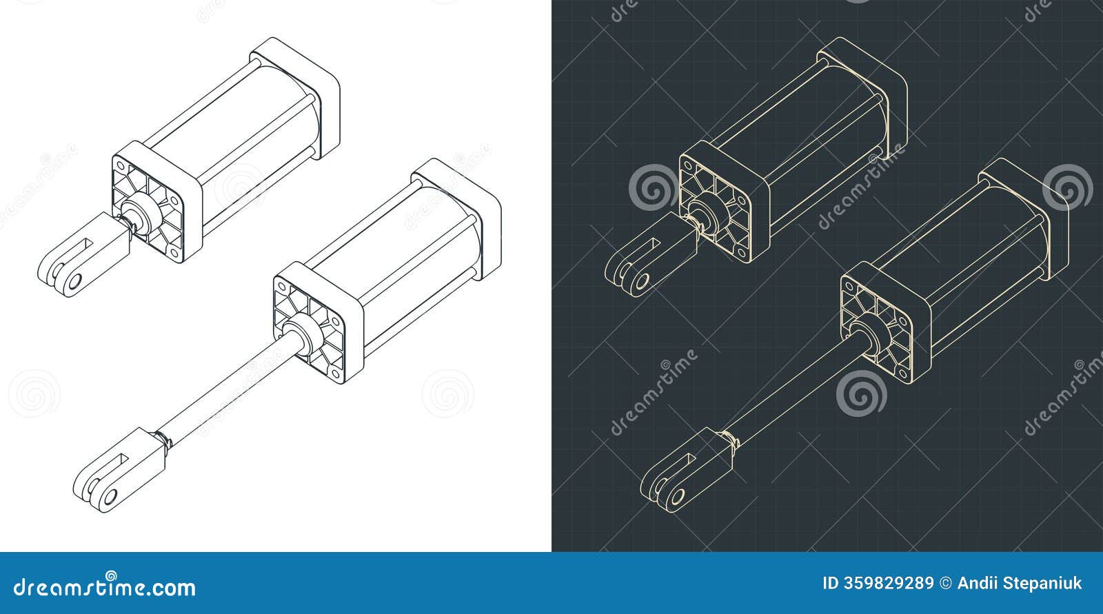 Pneumatic Cylinder Illustrations Cartoon Vector | CartoonDealer.com ...