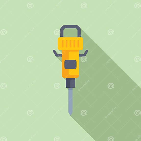 Pneumatic Drill Illustration for Construction and Diy Projects Stock ...