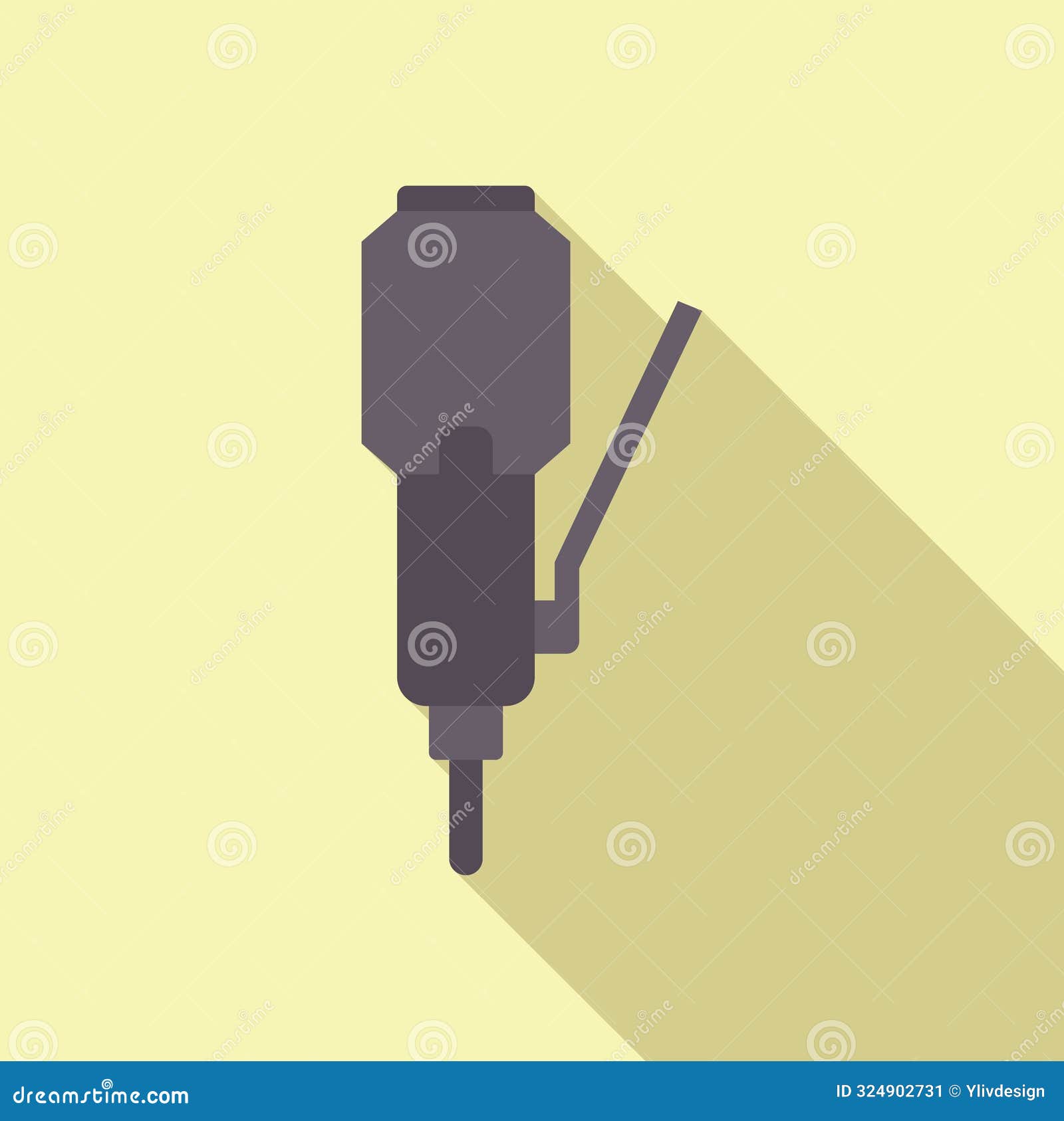 Pneumatic Drill Illustration For Construction And Diy Projects ...
