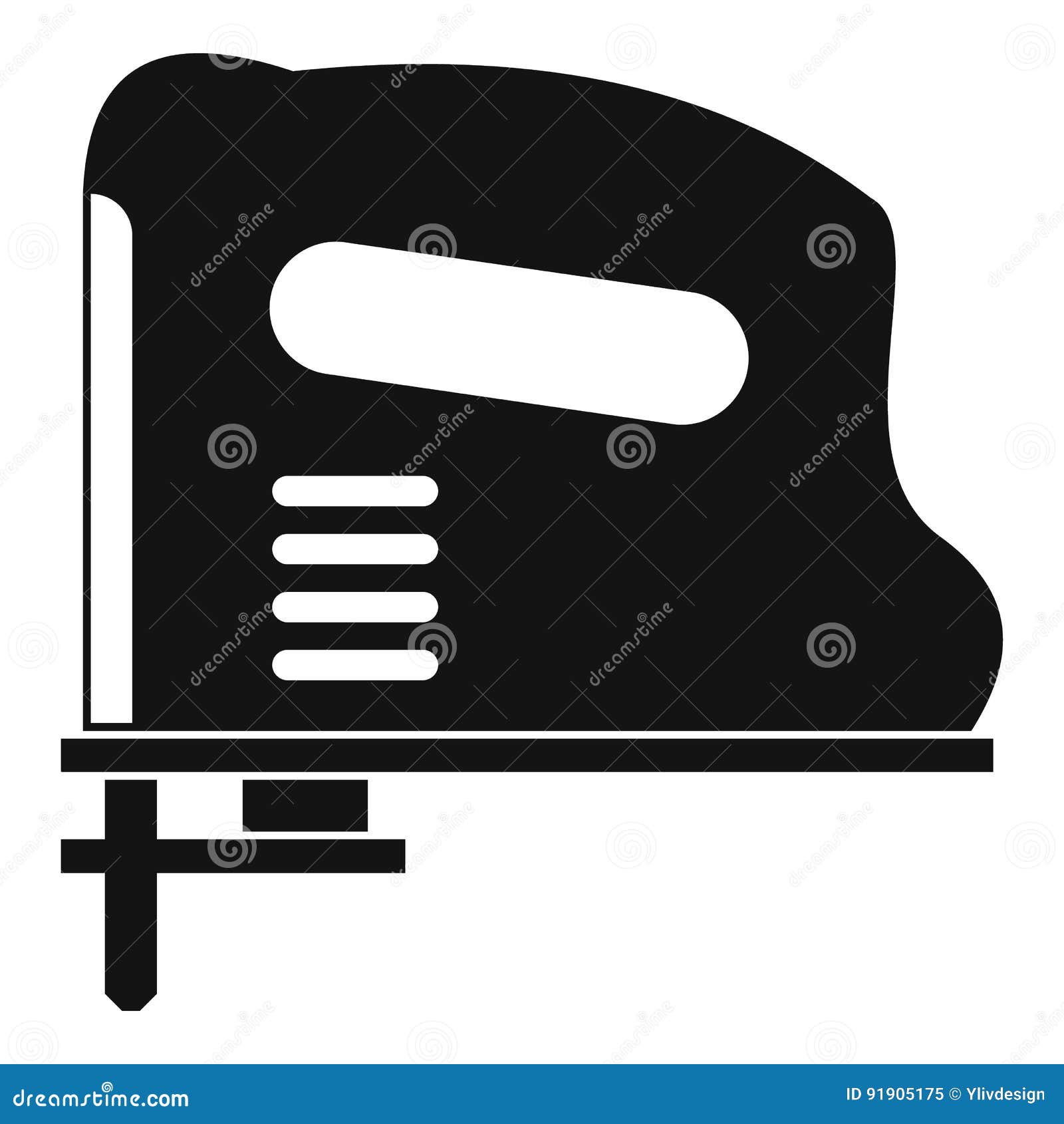 Pneumatic gun icon simple stock vector. Illustration of safety - 91905175