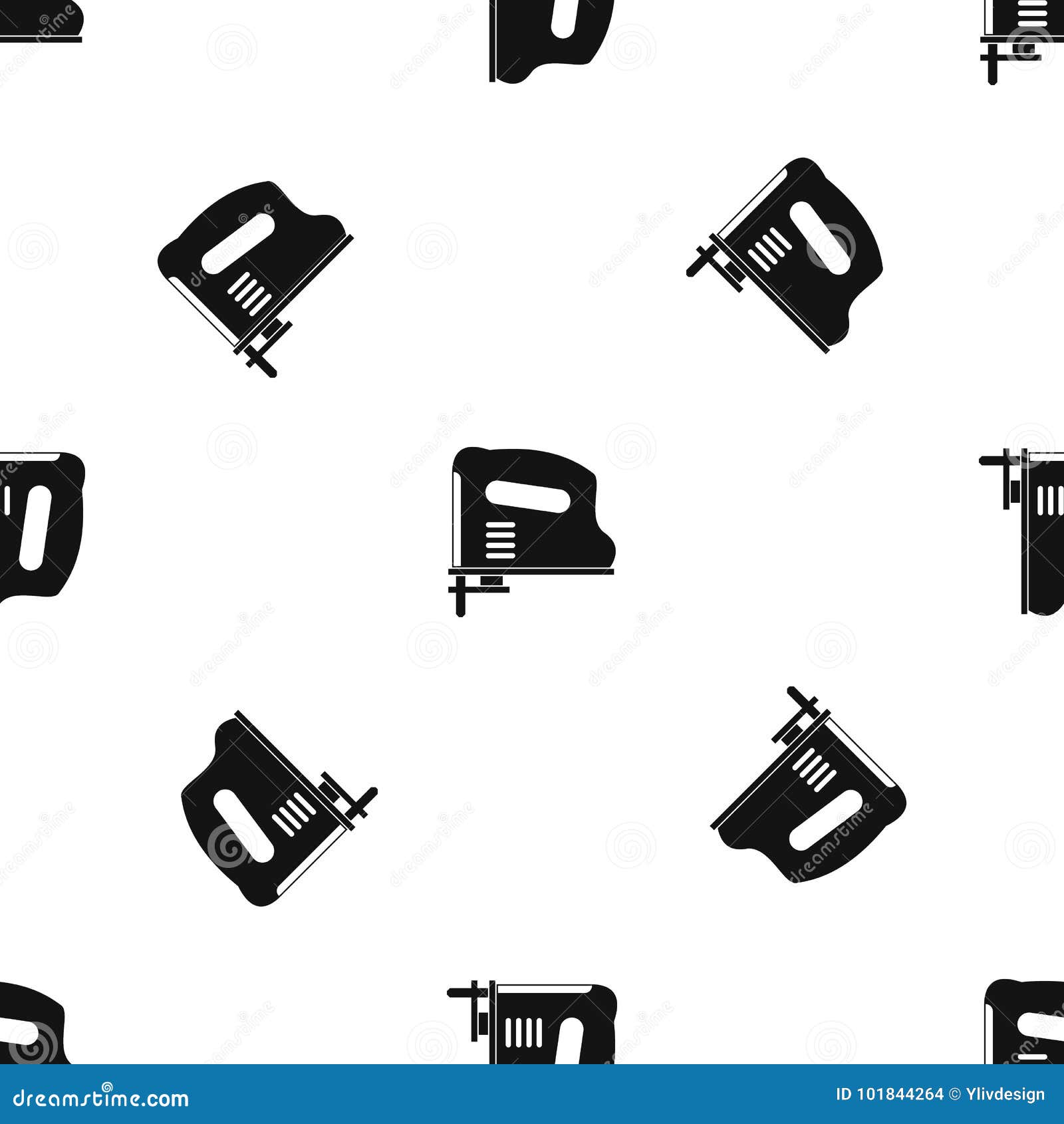 Pneumatic Gun Pattern Seamless Black Stock Vector - Illustration of ...