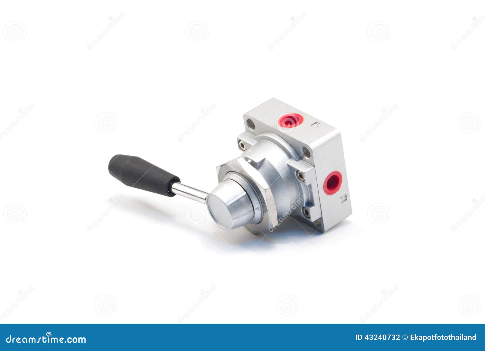 Pneumatic hand valve stock photo. Image of isolate, valve - 43240732